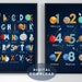 Set of 3 Preschool Printables Alphabet Chart Solar System Numbers ...