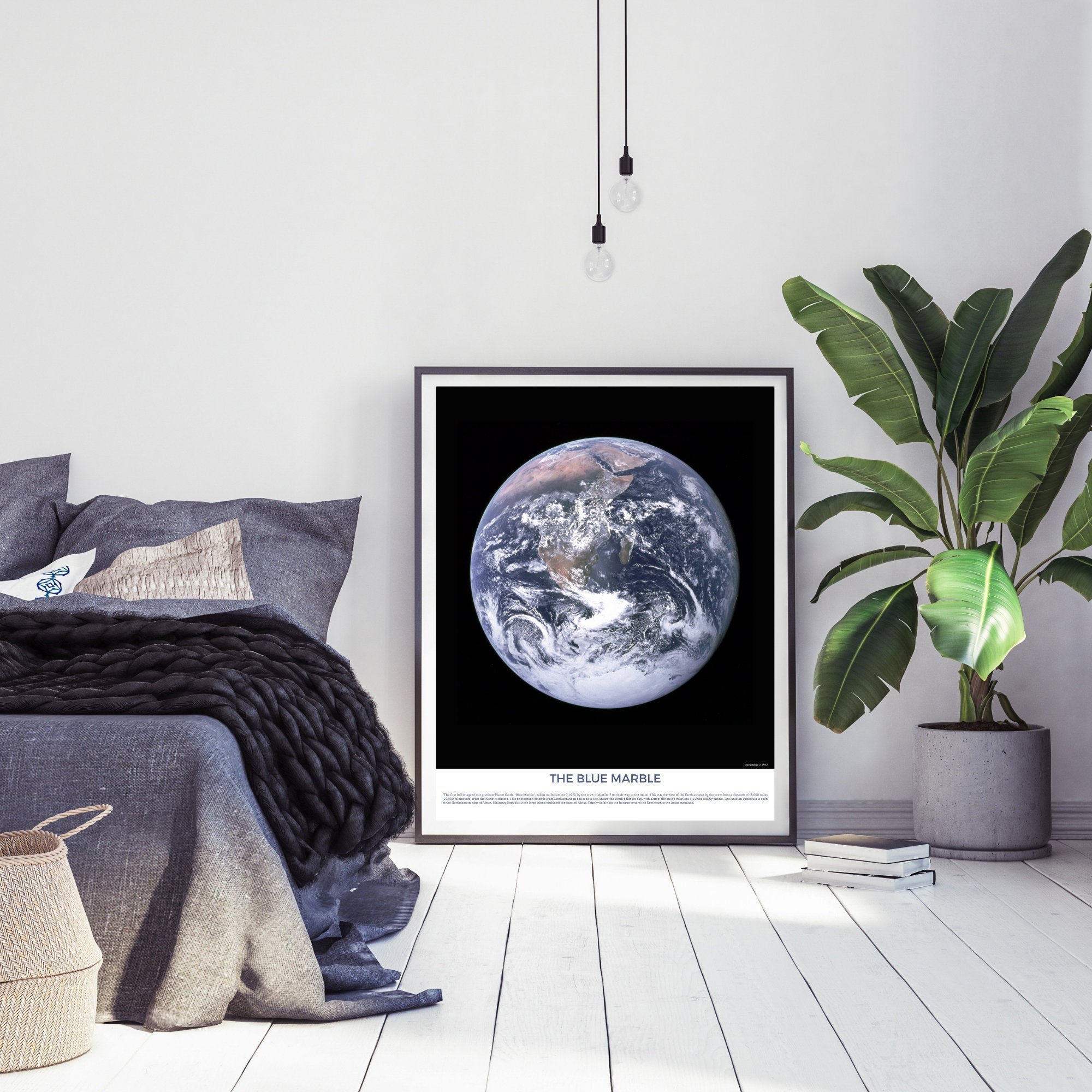 NASA Space Poster, Blue Marble, Apollo 17, First Full Picture of the ...