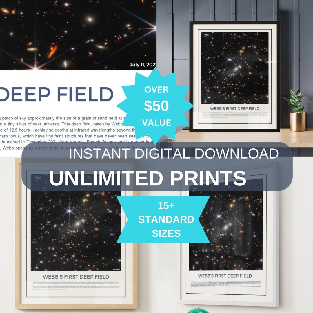 James Webb First Deep Field Poster Webb Early Release Images Space ...
