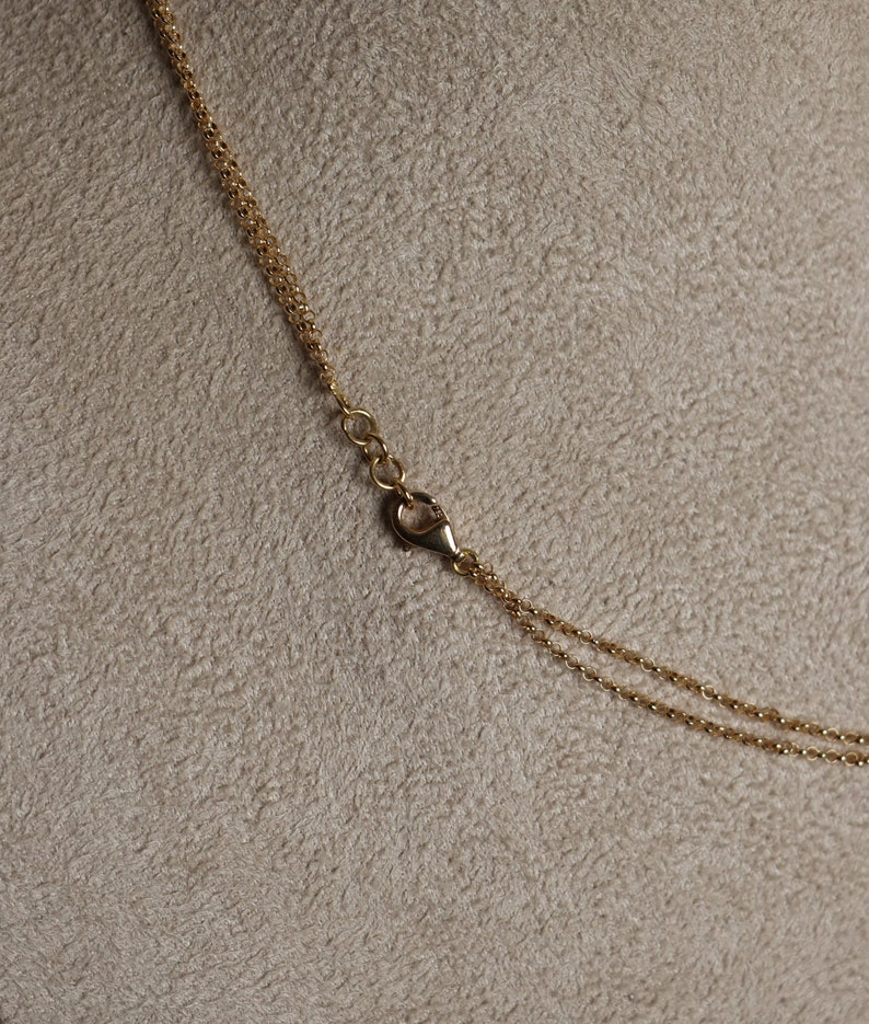 18k Solid Gold Necklace Chain Hearts, Gold Necklaces for Women, Women's ...