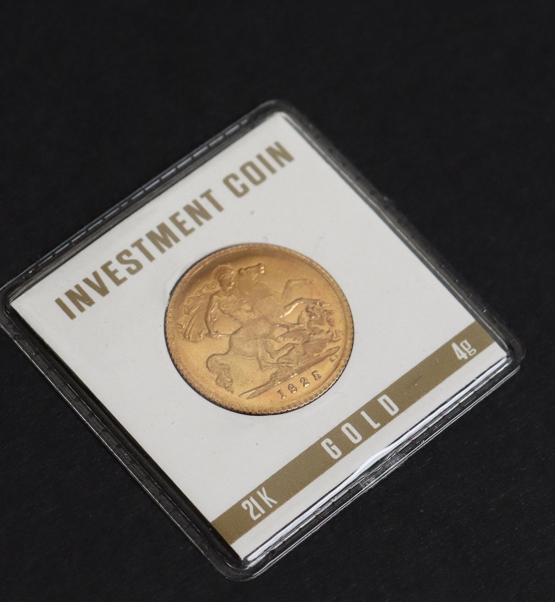 21k Solid Gold Coin, Real Genuine Solid Gold, 21kt Gold Real Coin, Gift ...