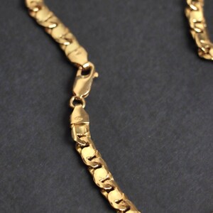 18K Genuine Solid Gold Layering Chain 18K Gold Chain Real 18K Gold ...