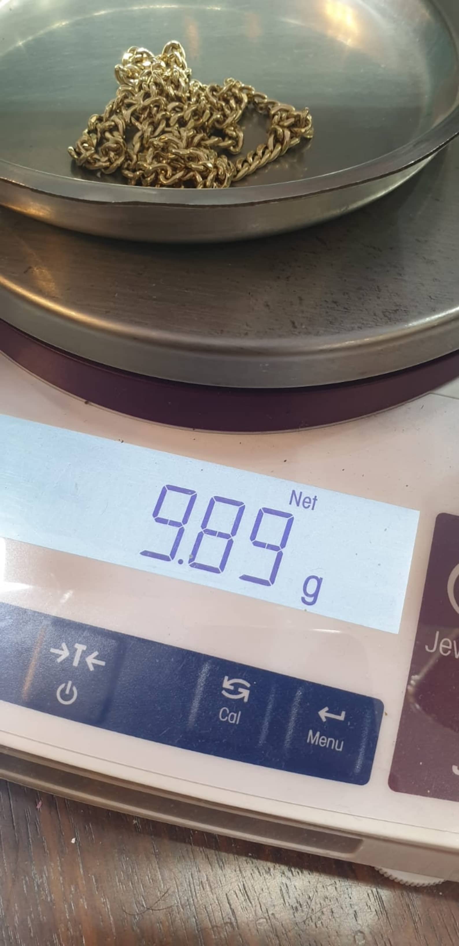 18k Solid Gold Cuban Link Chain Necklace, Curb Necklace Chain 18kt Real ...