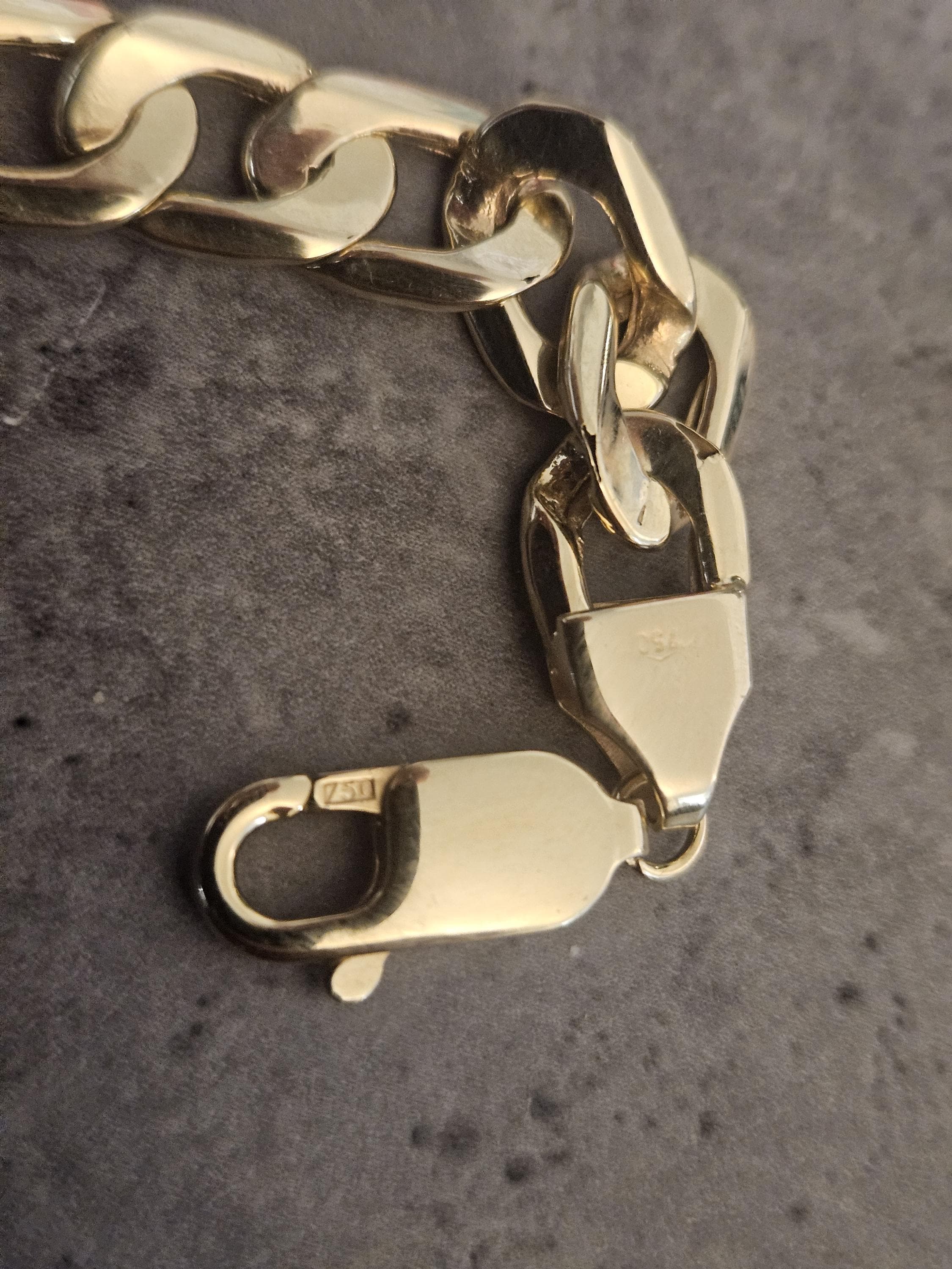 18k Real Yellow Gold Bracelet, Women Jewelry, Luxurious 18K Solid Gold ...