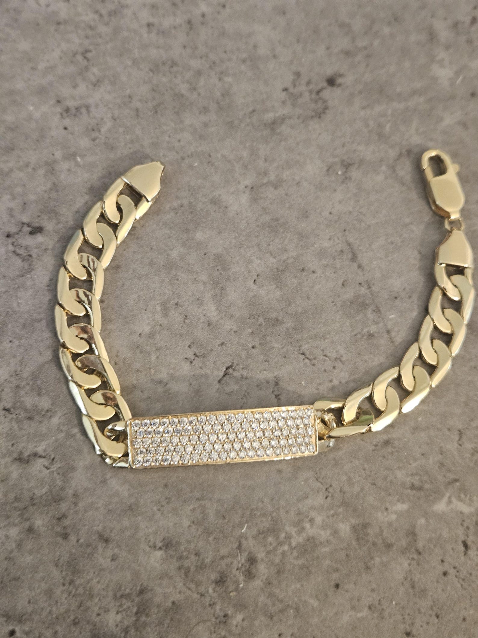 18k Real Yellow Gold Bracelet, Women Jewelry, Luxurious 18K Solid Gold ...