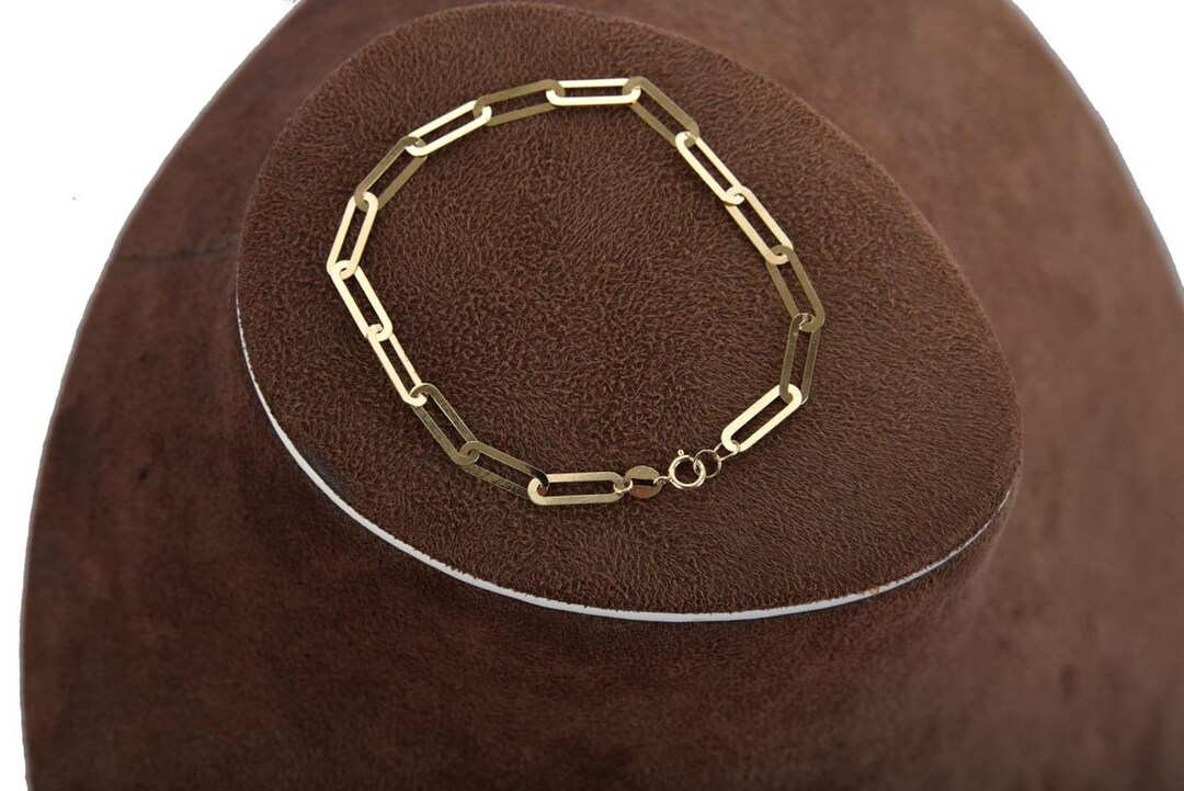 Bracelet 18K Real Solid Gold , Solid Gold Bracelet, 18kt Gold Bracelet ...