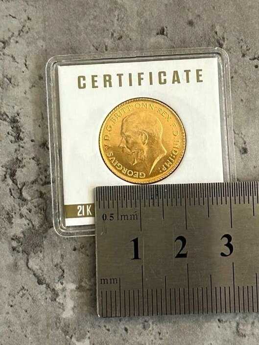 21k Solid Gold Coin, Real Genuine Solid Gold, 21kt Gold Real Coin, Gift ...