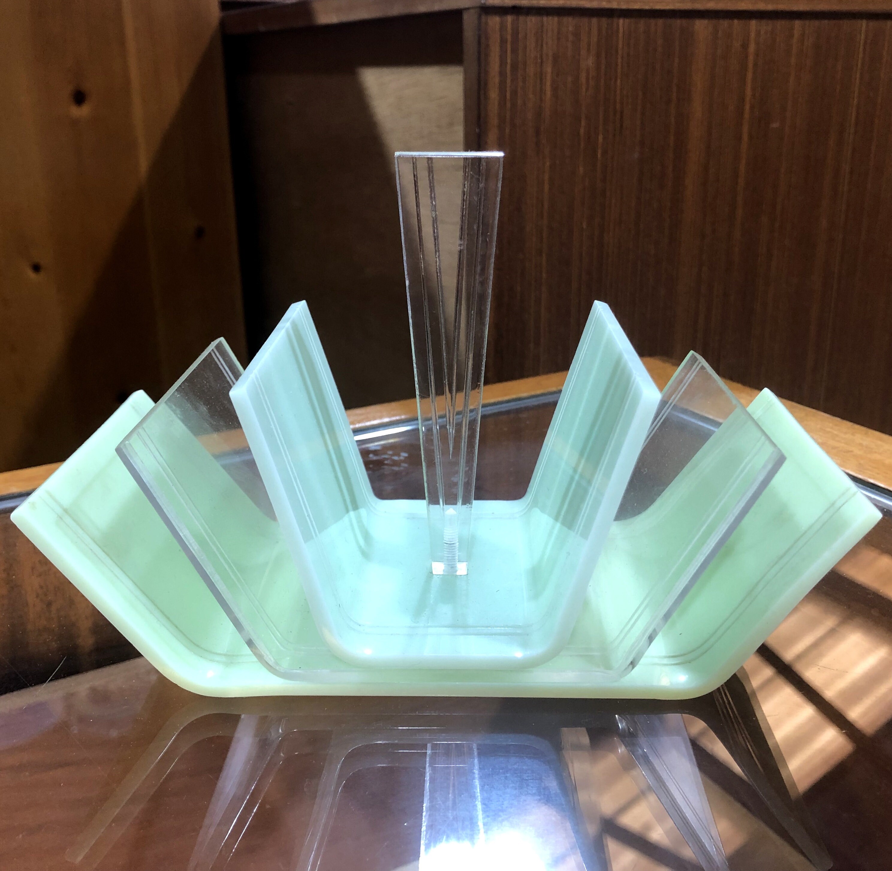 Stylish Vintage Art Deco Perspex/lucite Toast Rack/letter Holder - Etsy