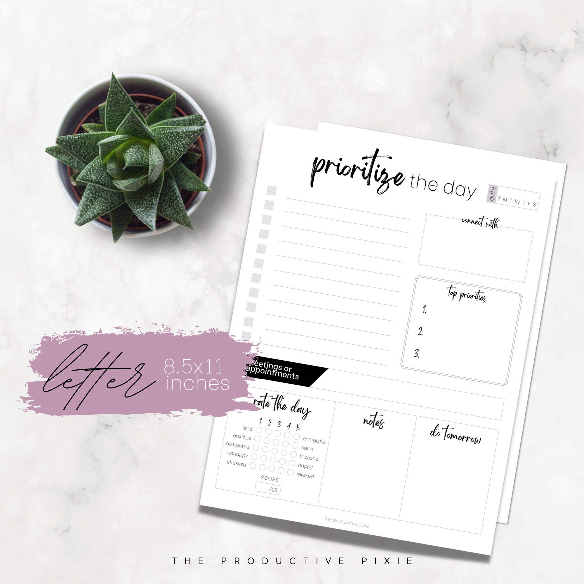 Printable Planner, Priority Planner, Daily Planner, To-do List ...