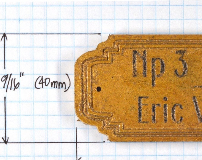 Name Plate 3, Title Plate, Plaque, Art Plaque, Picture Frame Title ...