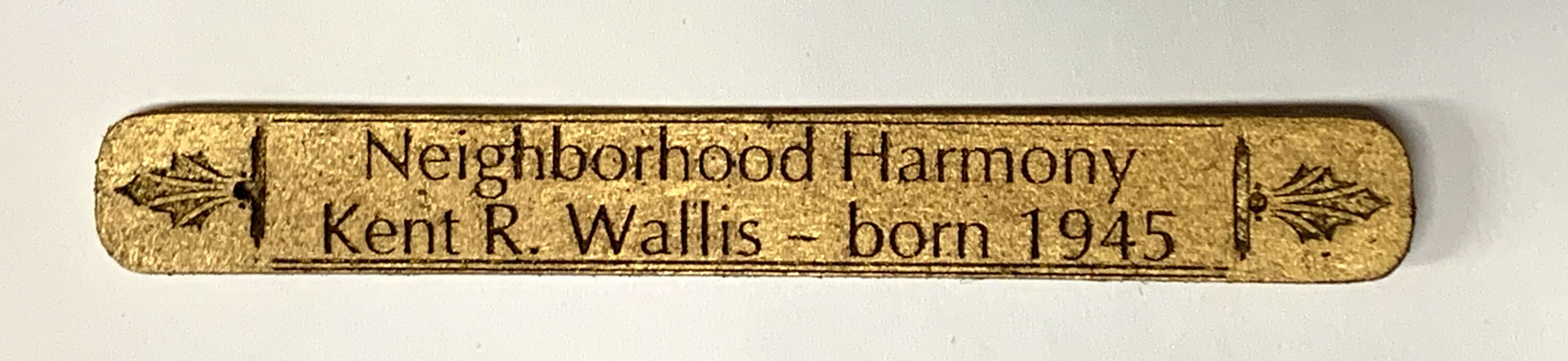 Name Plate 6, Title Plate, Plaque, Art Plaque, Picture Frame Title ...