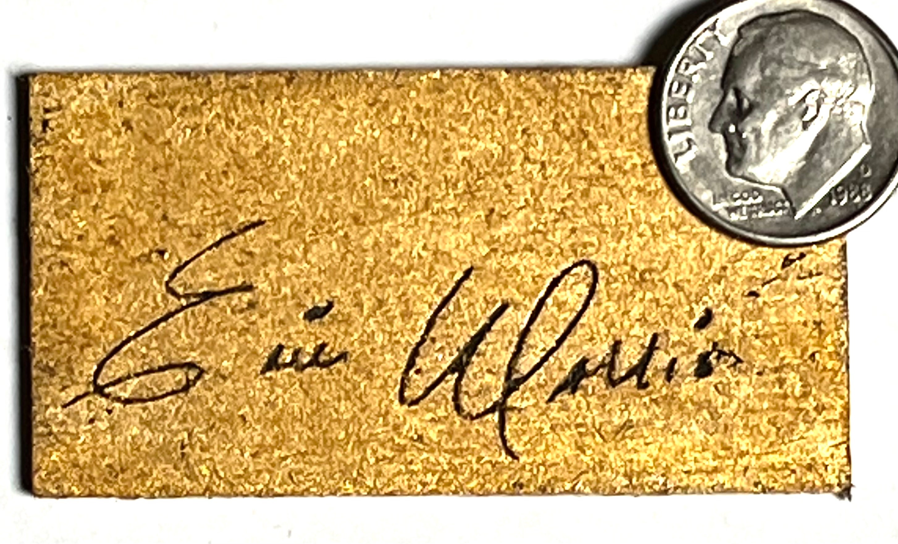 Name Plate 21L, Title Plate, Plaque, Art Plaque, Picture Frame Title ...