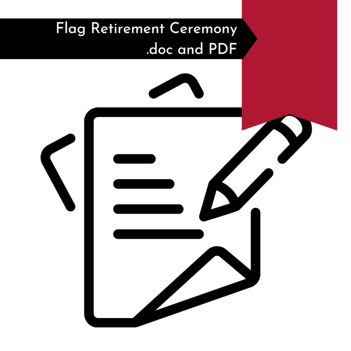Retiring an American Flag: Flag Retirement Ceremony Script (editable ...