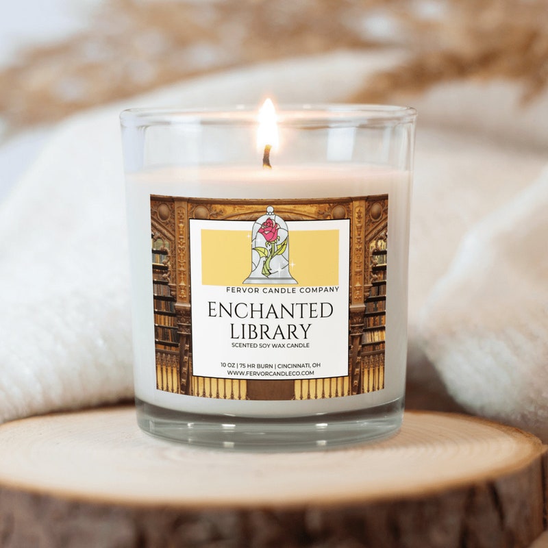 Beauty and the Beast Candles - Etsy