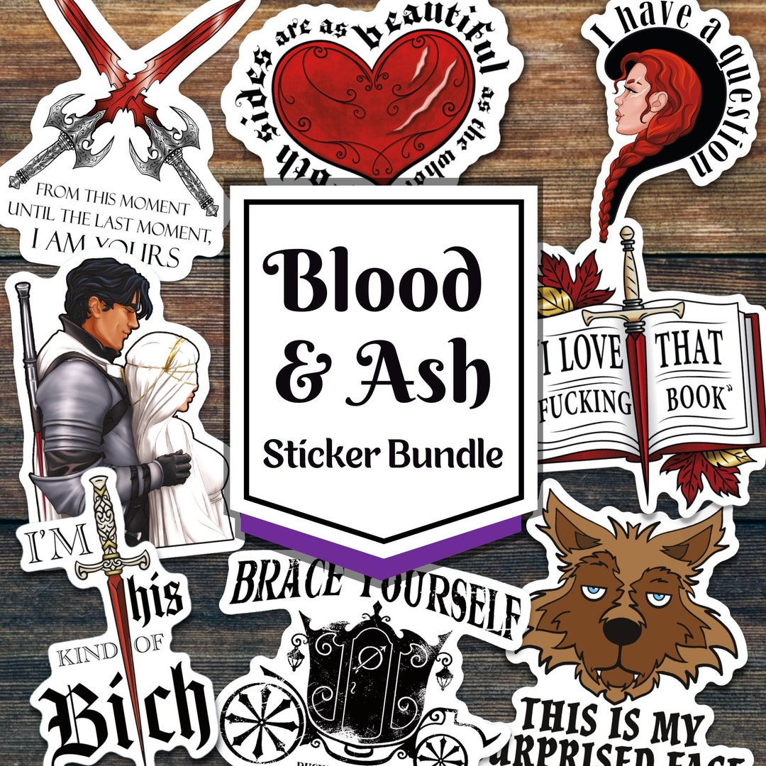 Blood and Ash Sticker Bundle, Officially Licensed JLA Merch, FBAA ...