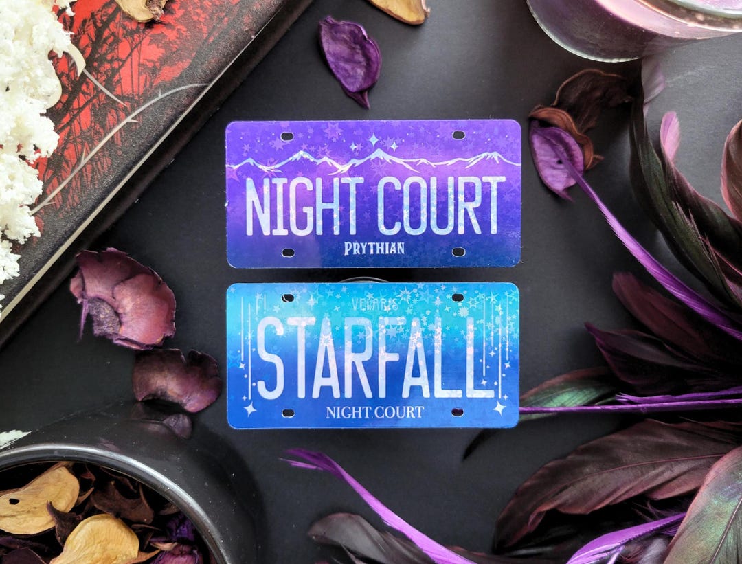 ACOTAR Stickers Set of 2 Vanity License Plate Bookish Stickers ...