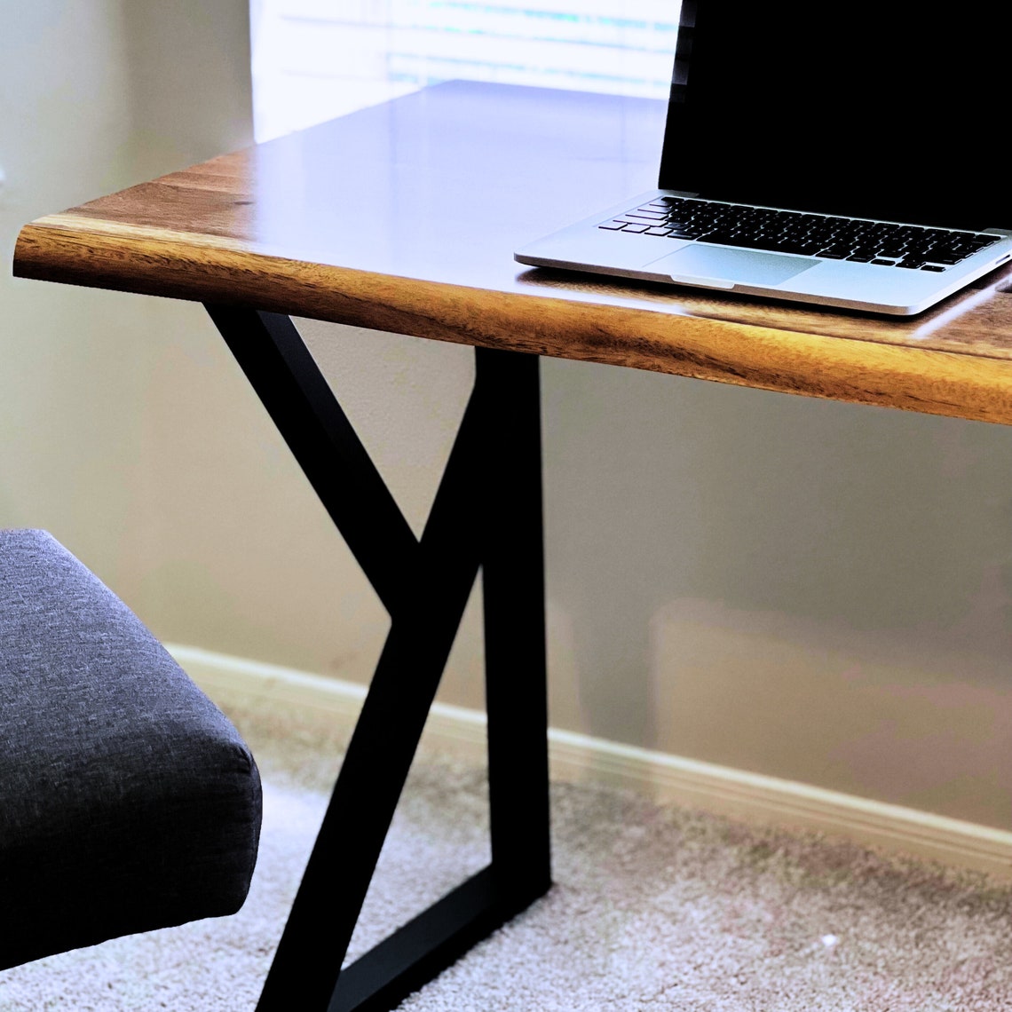 Desk Computer Desk Wood Desk Writing Desk Walnut Desk - Etsy