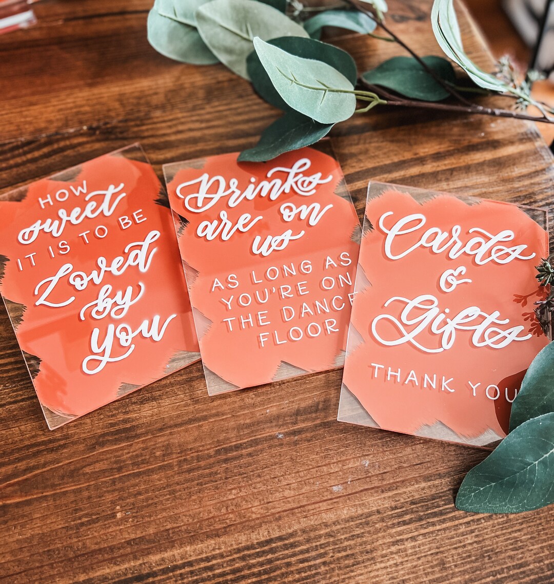 Acrylic Wedding Sign Bundle Wedding Sign Package Set of 3 - Etsy Acrylic Wedding Sign Bundle Wedding Sign Package Set of 3 - Etsy