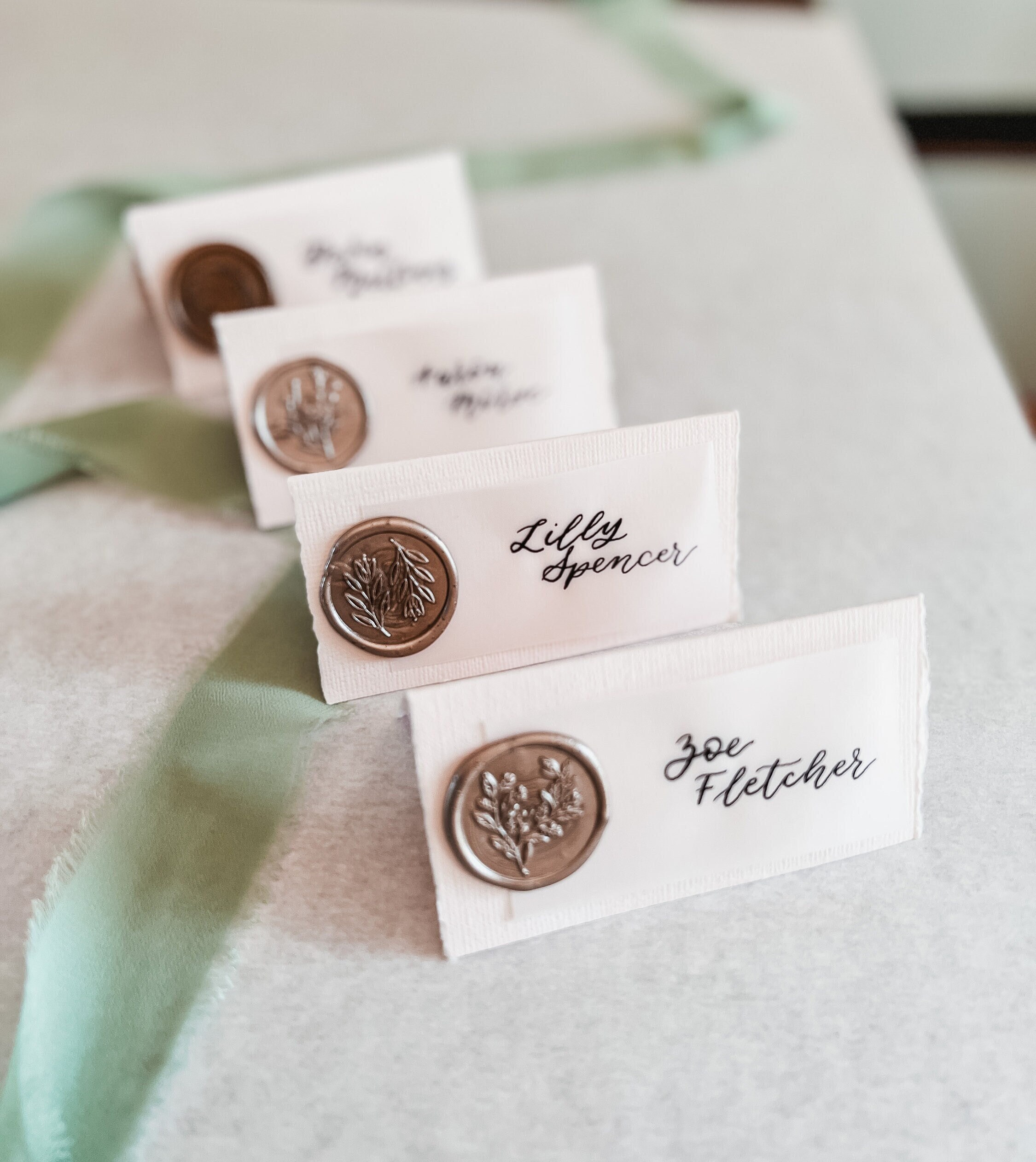 Wax Place Cards - Etsy
