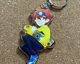 SK8 the Infinity Reki Langa Heart Acrylic Keychain - Etsy