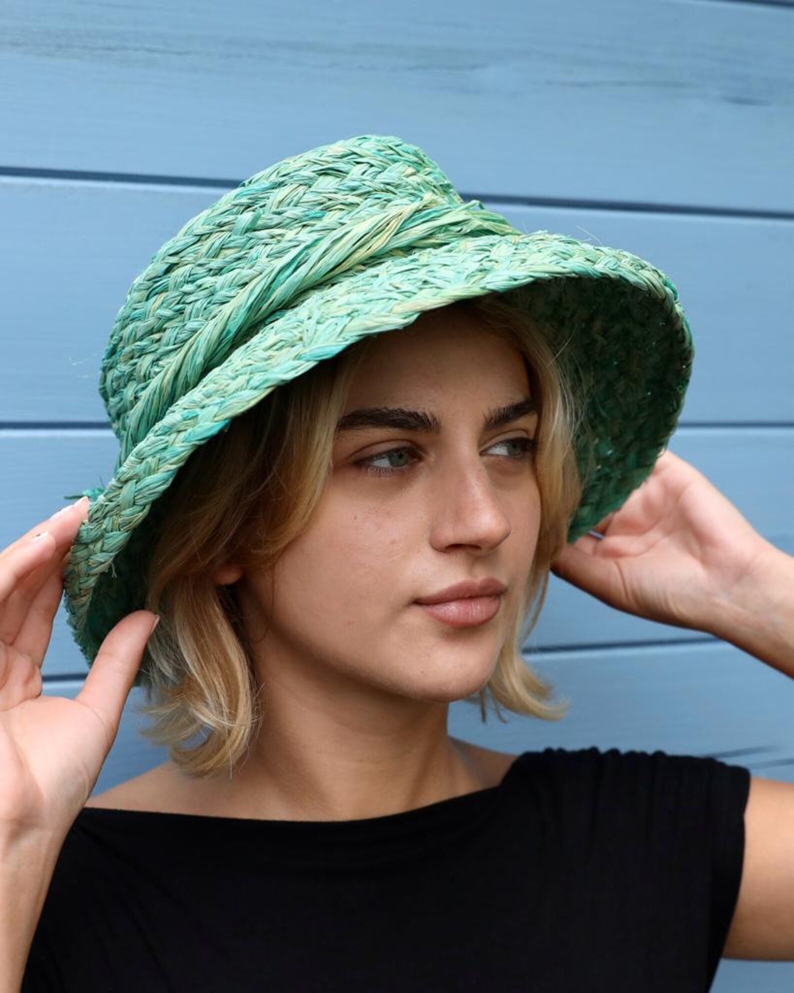 DIY Raffia Yarn Hat Pattern Beginner's Guide to Dyeing, Plaiting ...