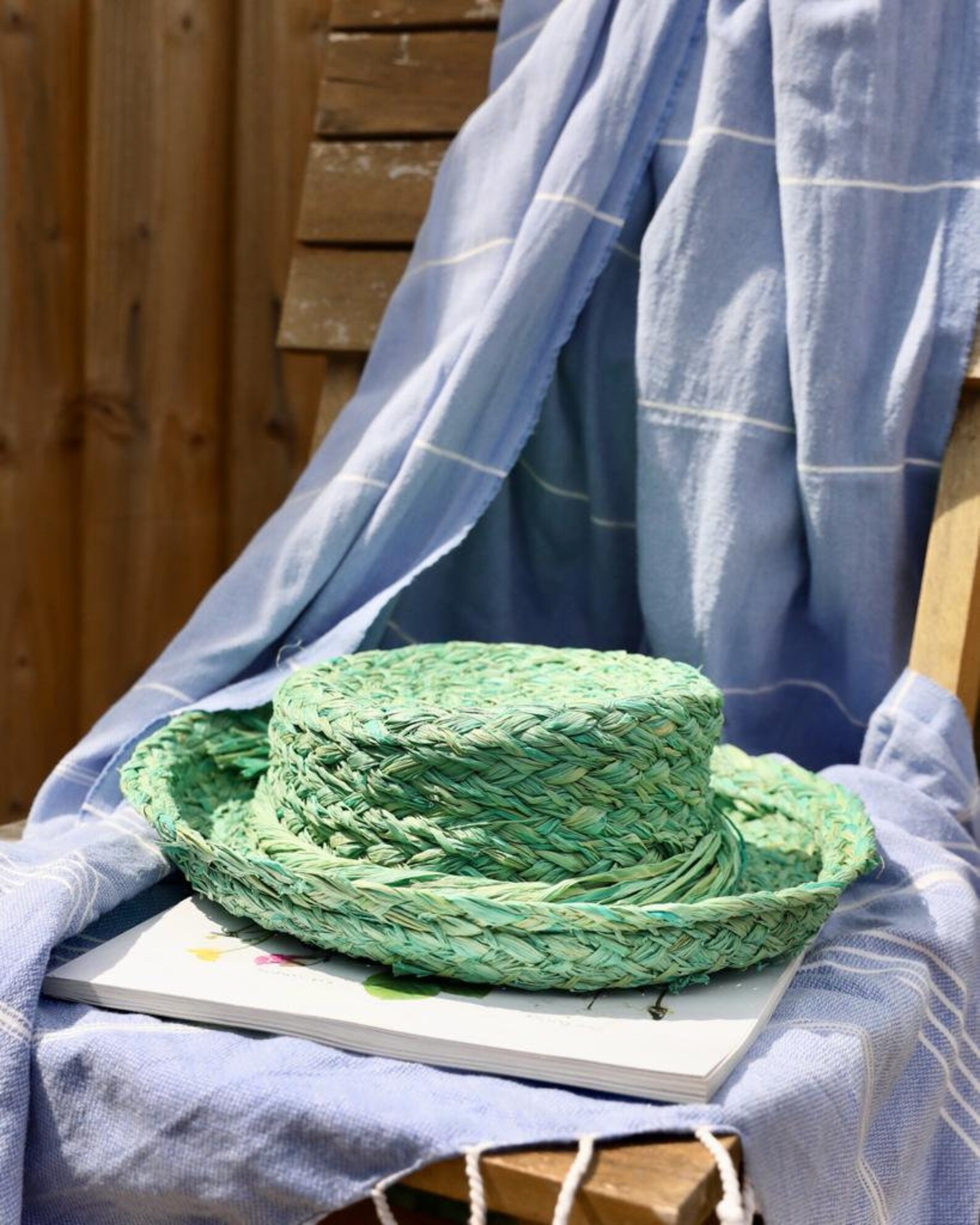 DIY Raffia Yarn Hat Pattern Beginner's Guide to Dyeing, Plaiting ...