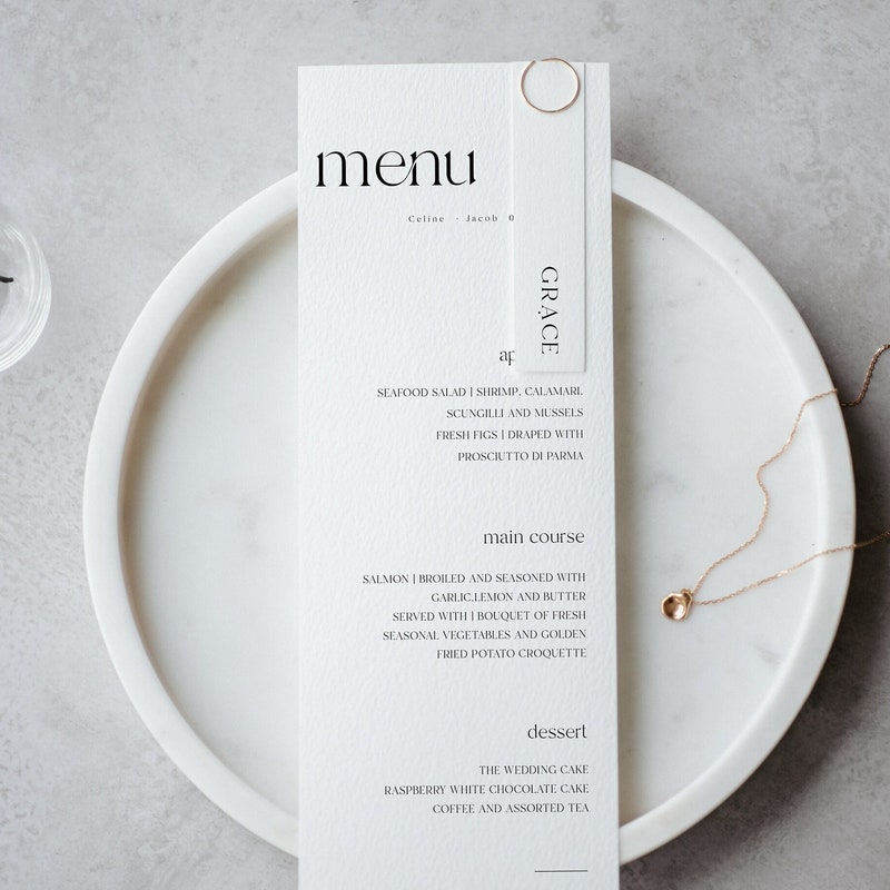 Buffet Menu Tags - Etsy