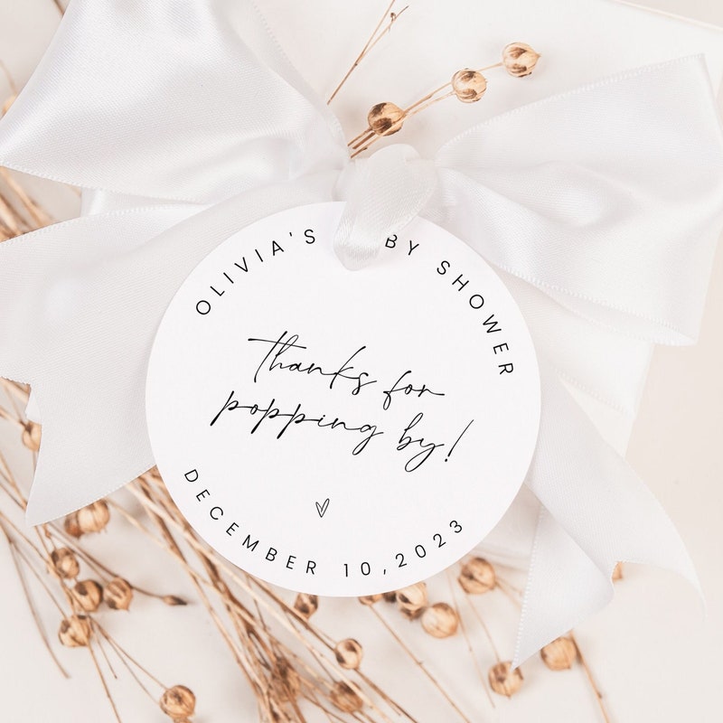Thanks for Popping by Tags - Etsy