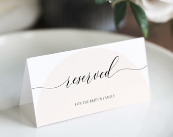 Reserved Sign Template - Etsy