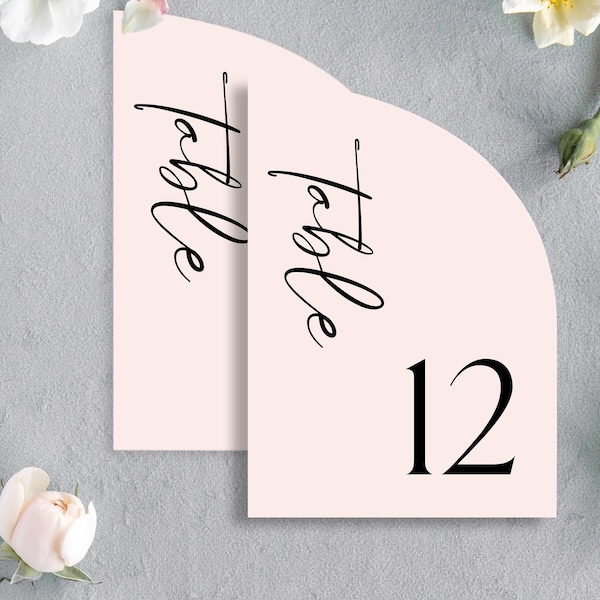Arch Table Numbers - Etsy