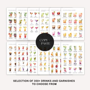 Paloma Signature Drink Sign Template, Editable Canva Template, Single ...