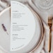 Let's Feast Half Moon Menu Template & Arch Place Card Template Set ...