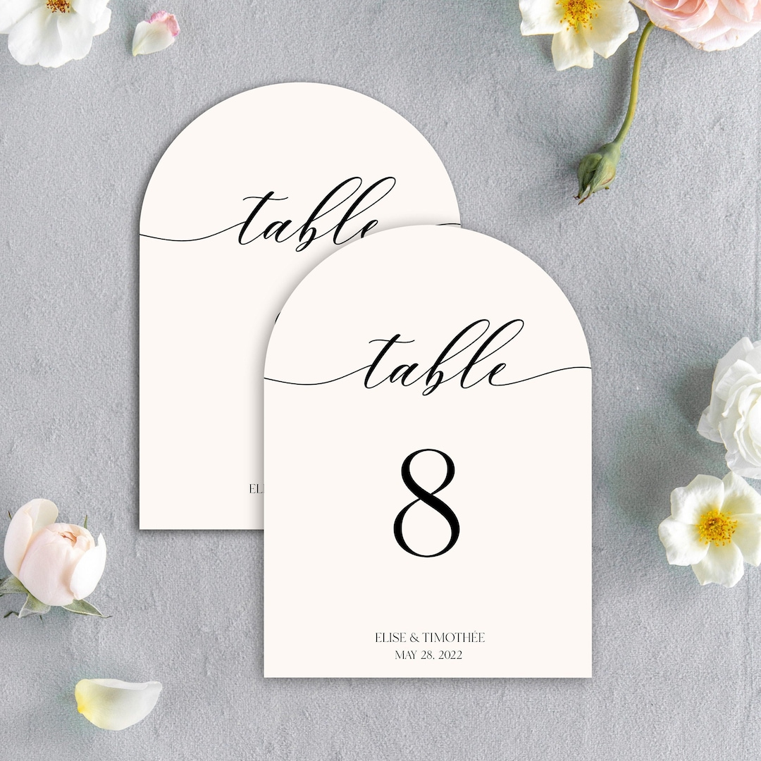 Arch Wedding Table Number Sign, Boho Design (instant Download) - Etsy
