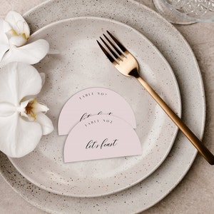 Floral Half Circle Menu Template, Canva Printable, Half Moon Menu ...