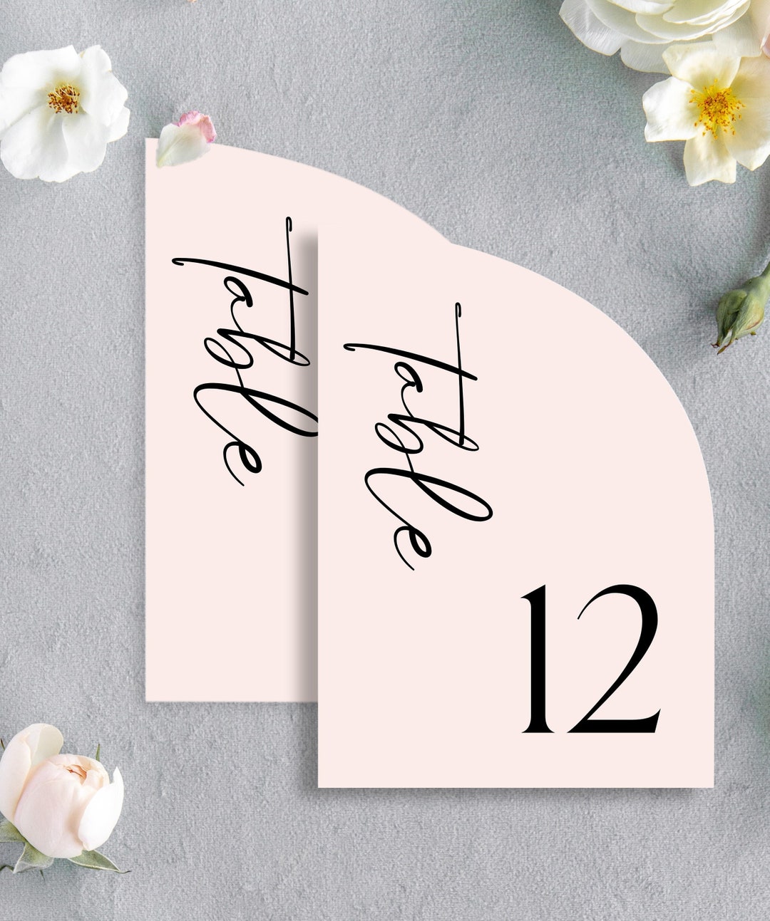 Half Arch Wedding Table Number Sign, Half Arch Table Numbers, Printable ...