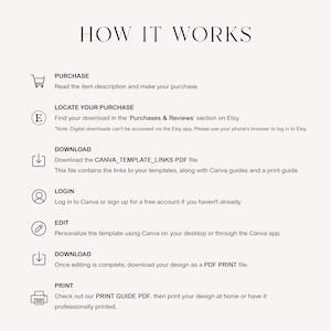 Modern Boho Half Moon Menu Template & Place Card Template Set, Canva ...