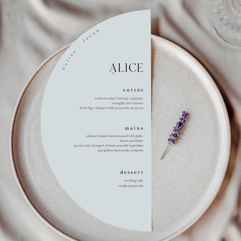 Menu Template - Etsy