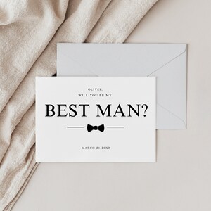Printable Best Man Proposal Card Template, Canva Groomsmen Proposal ...