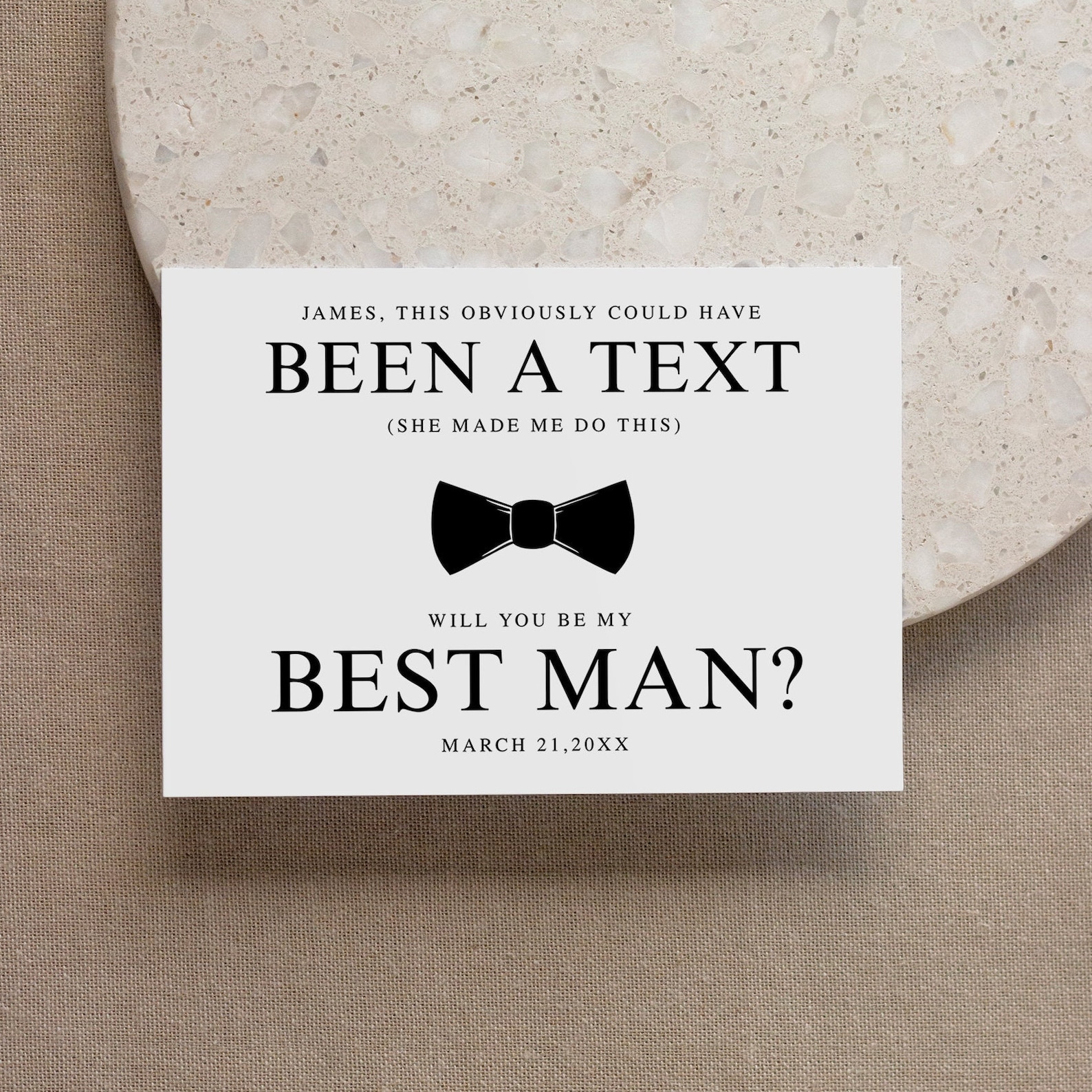 Funny Best Man Proposal Card Template Groomsmen Proposal - Etsy