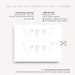 Let's Feast Half Moon Menu Template & Arch Place Card Template Set ...
