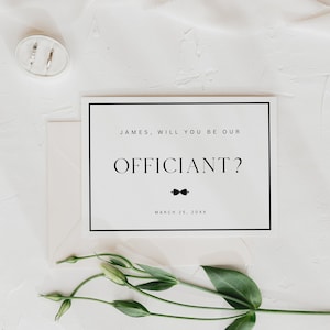 Canva Officiant Proposal Card Template, Modern Classic Design (INSTANT ...