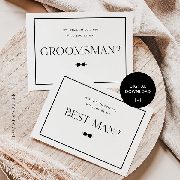Groomsman Cards - Etsy