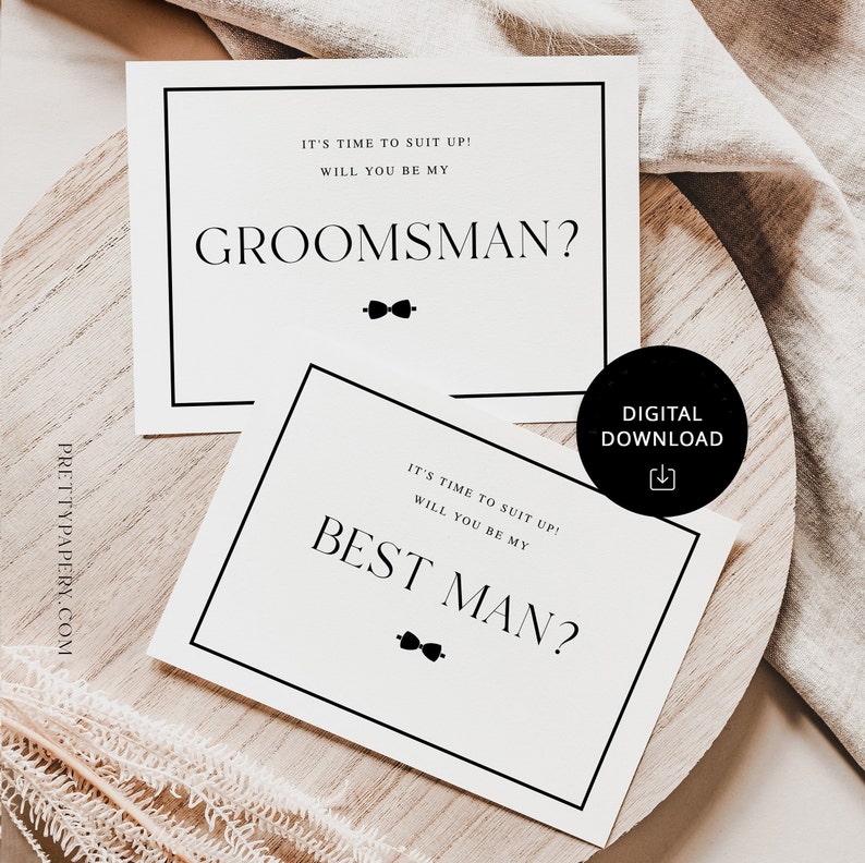 Digital Download Groomsman Card, Groomsmen & Best Man Proposal, INSTANT ...