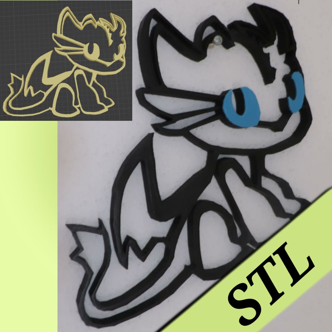 Dragon Wall Decoration Dragons Theme Toothless STL - Etsy