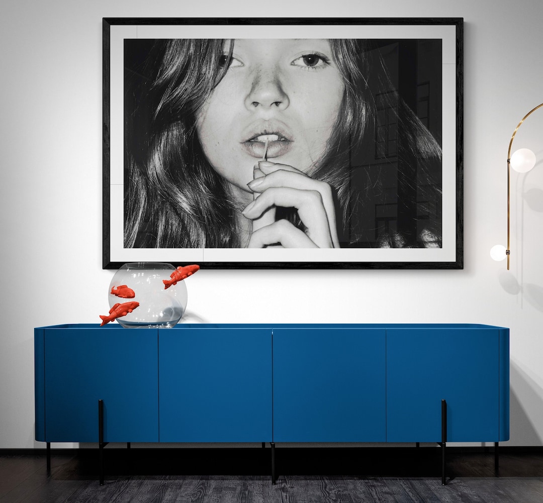 Kate Moss First Photoshoot 1988 Canvas or Print framed - Etsy