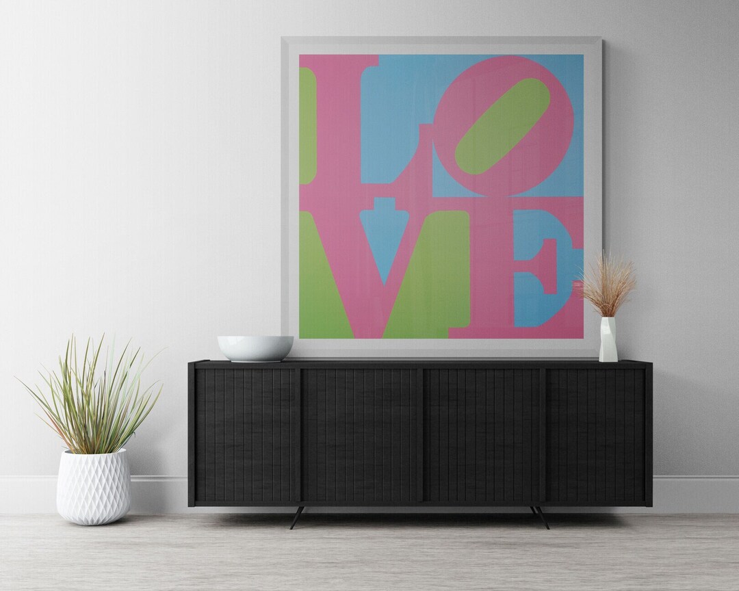 LOVE in Color Robert Indiana Pop Art Canvas or Print framed /unframed ...