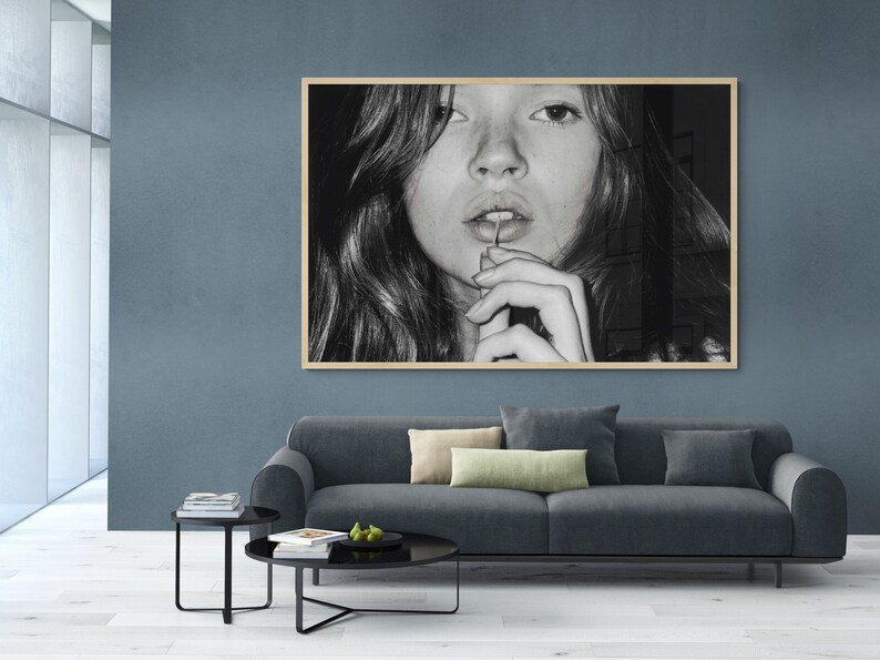 Kate Moss First Photoshoot 1988 Canvas or Print framed - Etsy