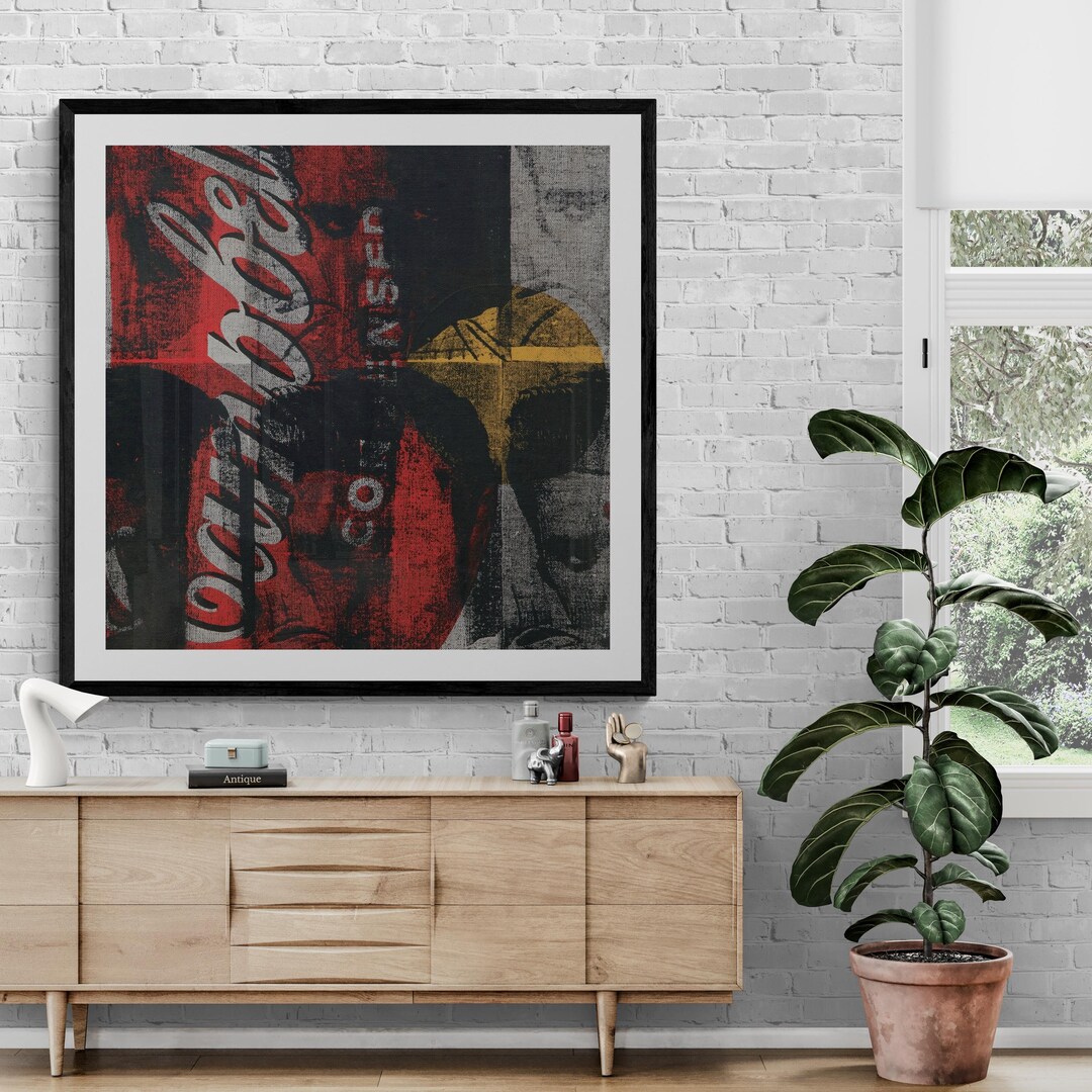 Elvis/campbells Soup Print | Warhol | Pop Art Canvas or Print (framed ...