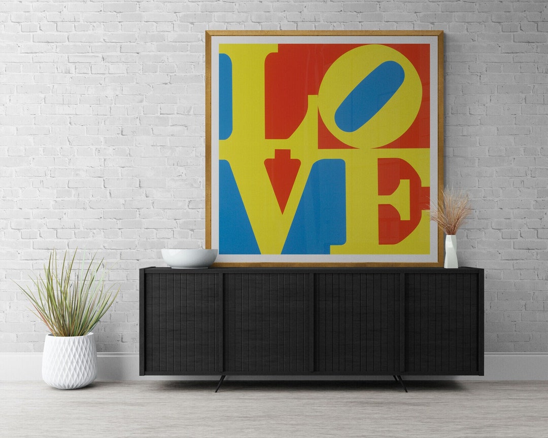 LOVE in Color Robert Indiana Pop Art Canvas or Print framed /unframed ...