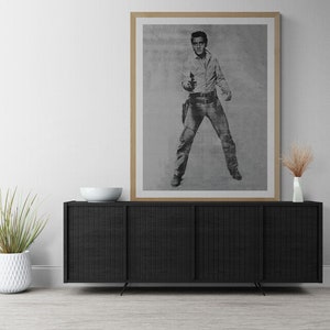 Andy Warhol Elvis Pop Art Canvas or Print (framed /unframed and Mat/no ...